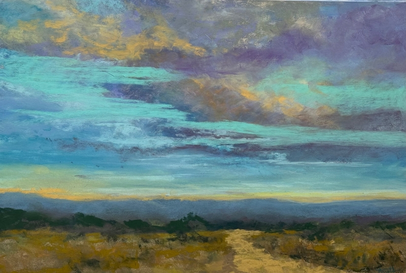 Backroad by artist carol arnold at the Austin Fine Art Gallery